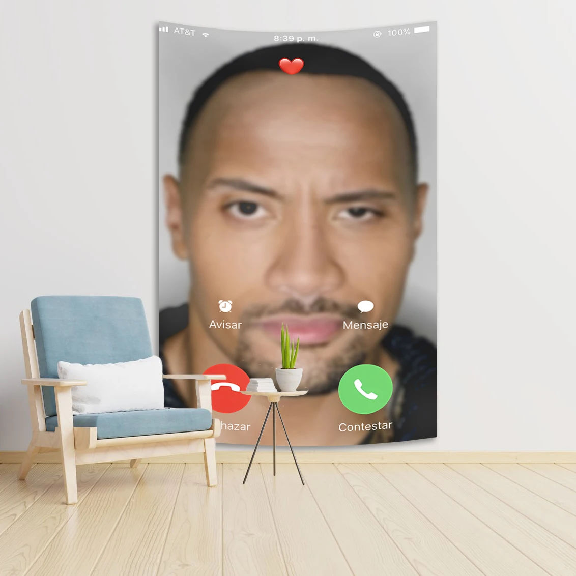 Funny-Video-Call-Online-Johnson-Background-Ice-Spice-Family-Tapestry ...