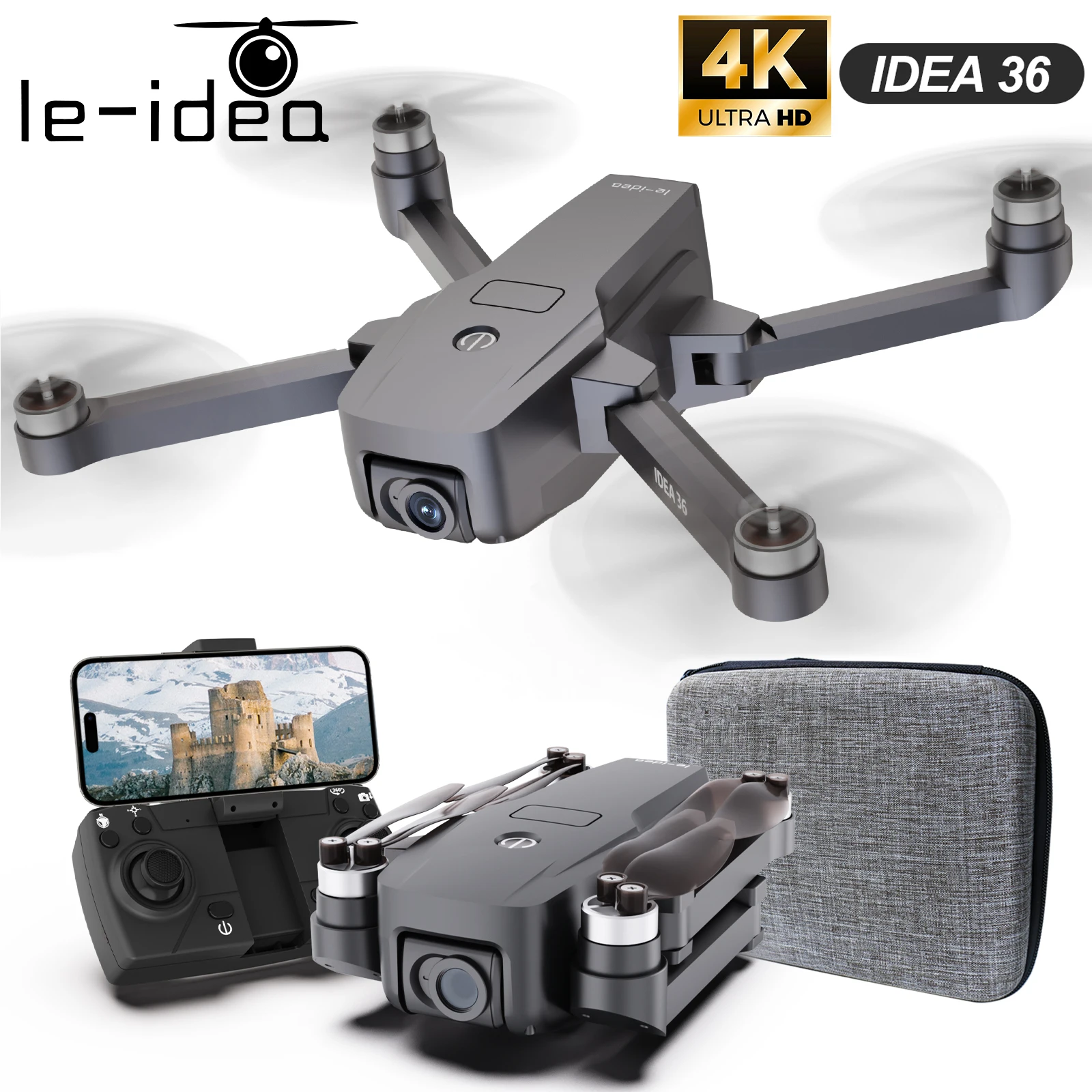 Drone-IDEA36-GPS-RC-avec-cam-ra-4K-5GHz-WIFI-FPV-positionnement-du-flux ...