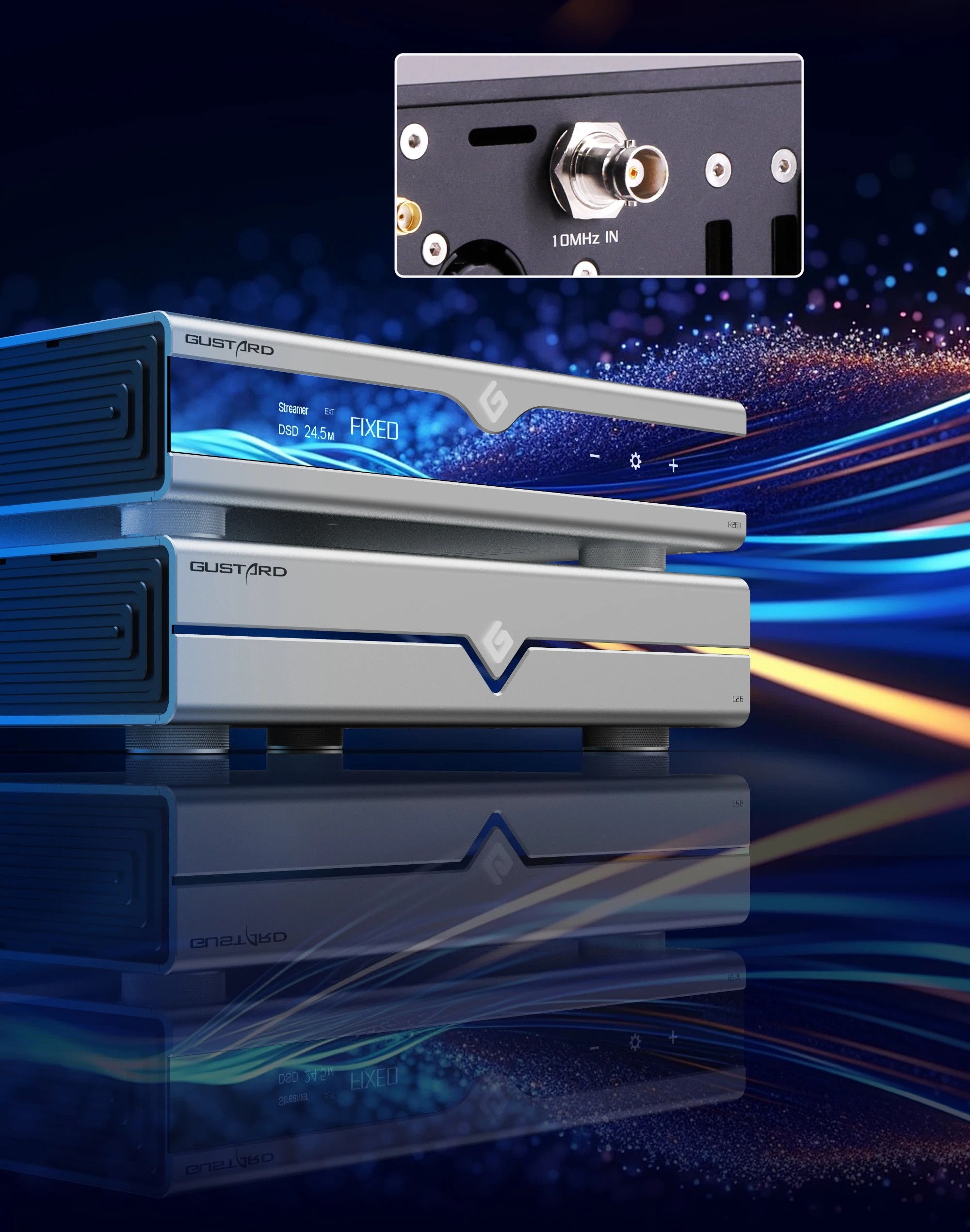 GUSTARD DAC-R26II Bridge Network Streaming Decoder R2R+1-bit Dual ...