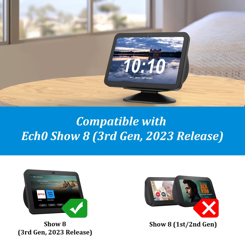 Echo 8 Stand 8 (3rd Generation) Adjustable Stand With USB-C Charging ...