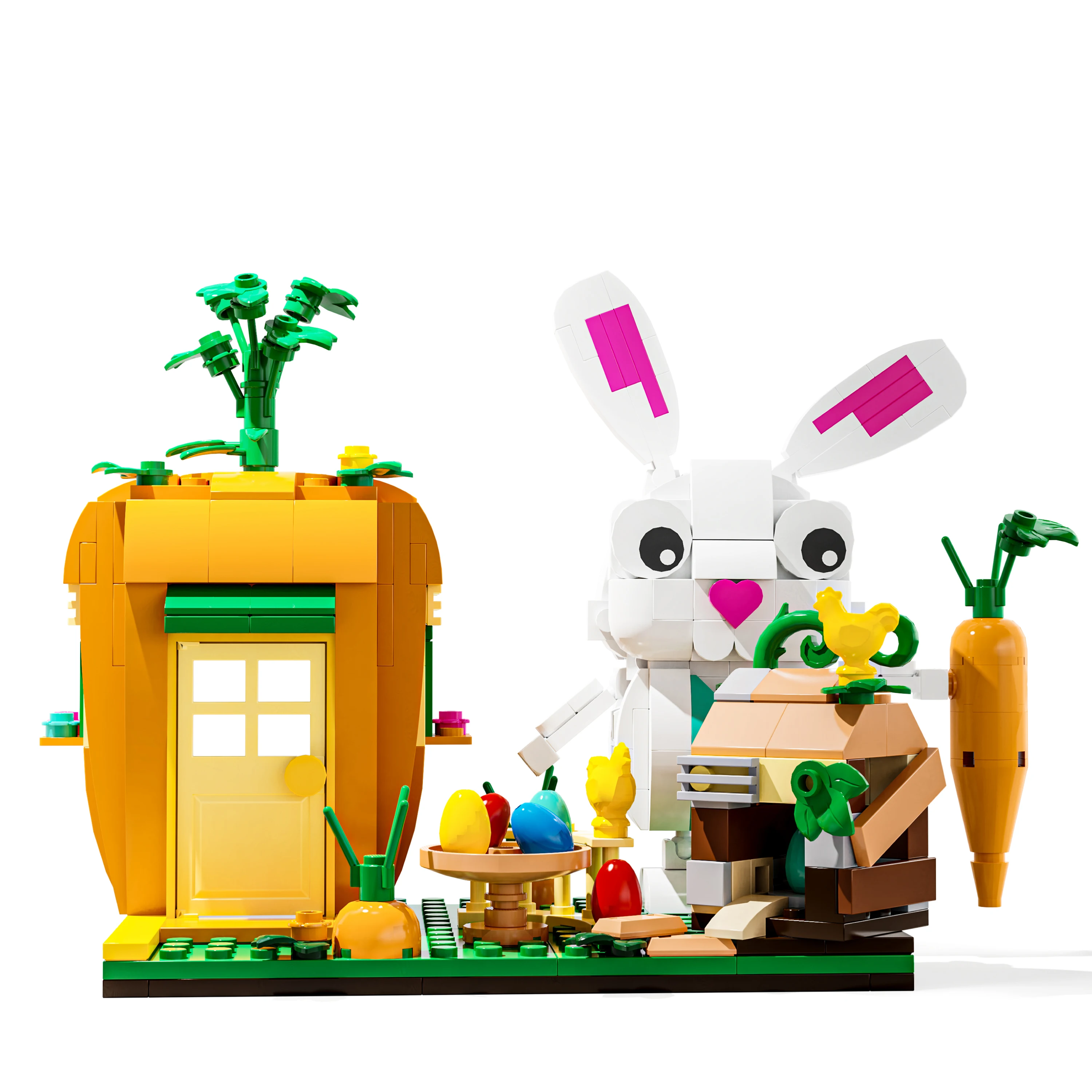 Easter-Bunny-Carrot-House-Building-Kit-Easter-Egg-Stuffer-or-Basket ...