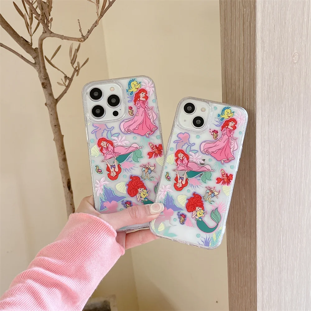 Cute-Cartoon-Kawaii-Princess-Clear-Phone-Cases-for-IPhone-12-13-14-Pro ...