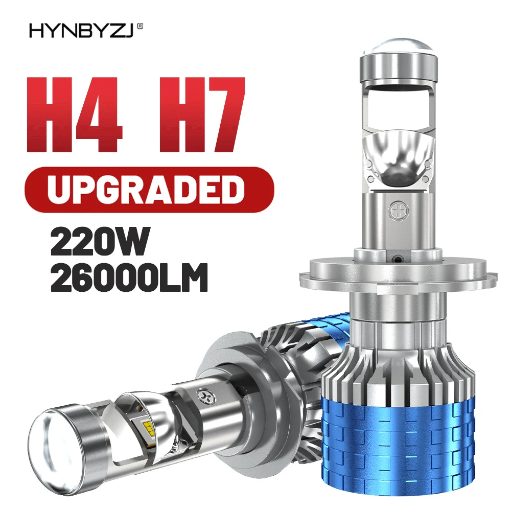 HYNBYZJ-220W-H7-H4-LED-Headlight-Mini-Lens-Projector-H9-H11-9005-9006 ...