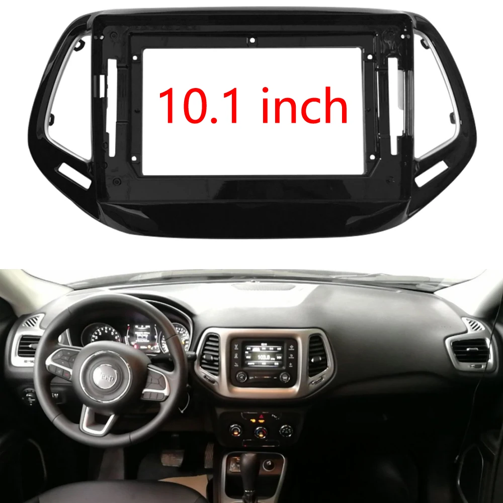 2-Din-10-1-Inch-Car-Radio-Plastic-Fascia-Panel-Frame-for-JEEP-Compass ...