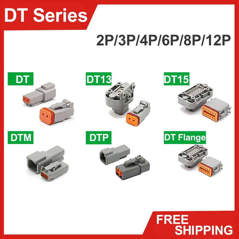 DT-DT13-DT15-DTM-DTP-DEUTSCH-Series-Flange-DT06-2S-Male-DT04-2P-Female ...