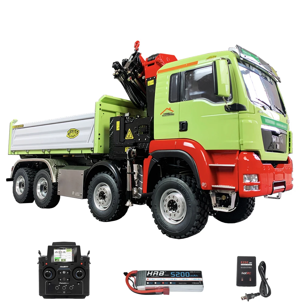 1/14 LESU 8X8 RC Hydraulic Dump Truck Ready to Run Tipper for MAN ...