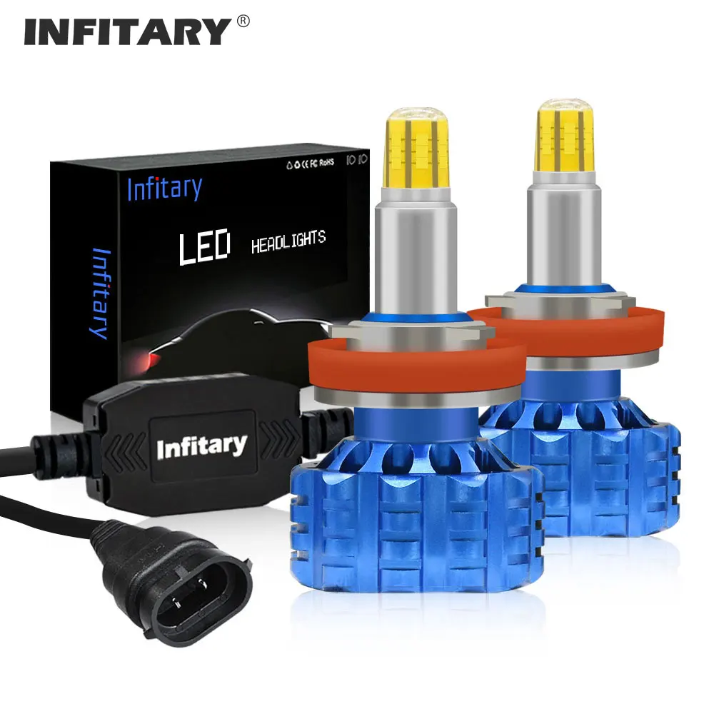 Infitary-H7-Truck-Led-Headlights-Bulbs-24V-Bus-For-Car-6500K-H1-H3-H11 ...