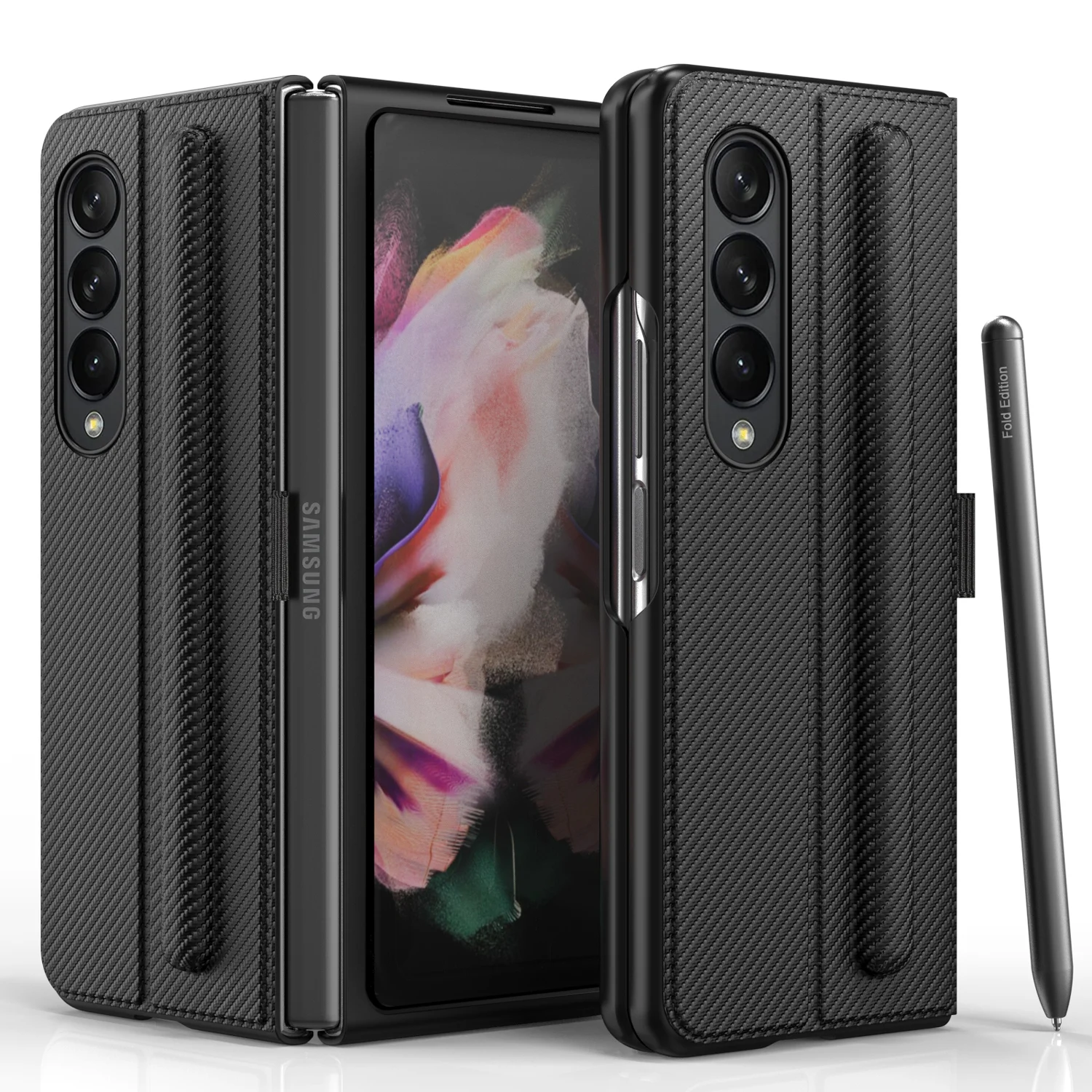 Samsung Galaxy Z Fold 4 Luxury Case | Samsung Galaxy Fold 4 Case Pen ...