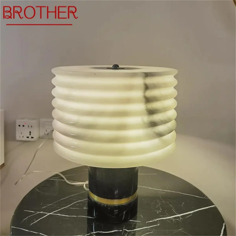 BROTHER-Nordic-Table-Lamp-Luxury-Marble-Modern-Desk-Light-LED-Decor ...