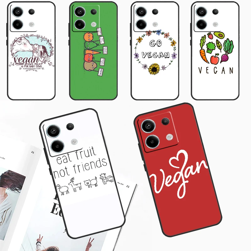 Go-Vegan-Vegetarians-Phone-Case-For-Redmi-Note-12-11-9-10-13-Pro-Plus ...