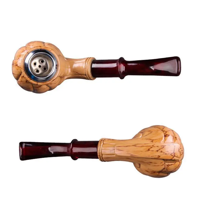 Resin-Pipes-Chimney-t-Wood-Smoking-Pipe-Herb-Tobacco-Pipe-with-Filter ...