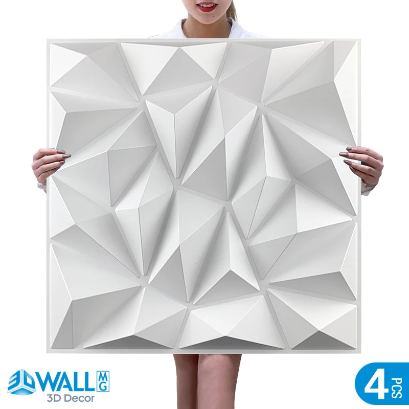 4pcs-50cm-Decor-3D-Wall-Panel-wave-Diamond-Design-Non-self-adhesive ...
