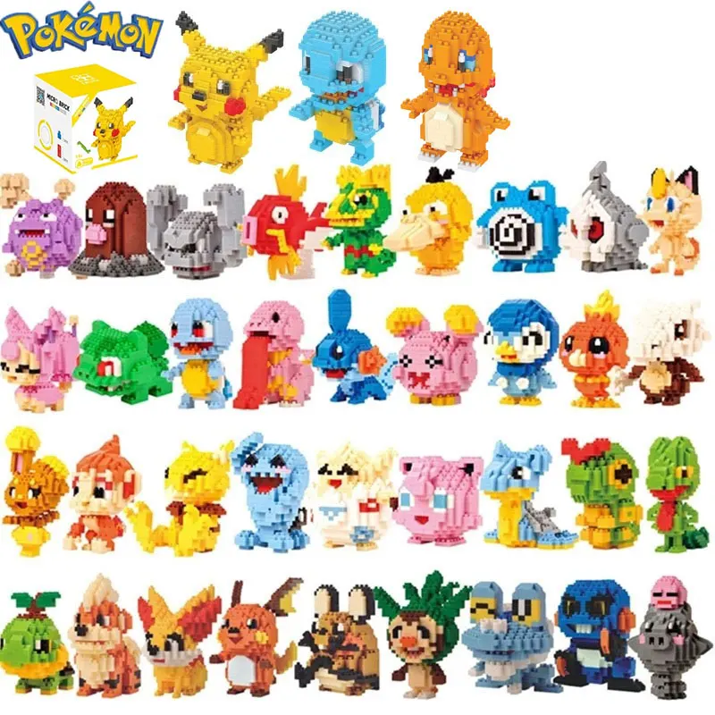 New 41 Style Pokemon Blocks Small Building Blocks Cartoon Picachu ...