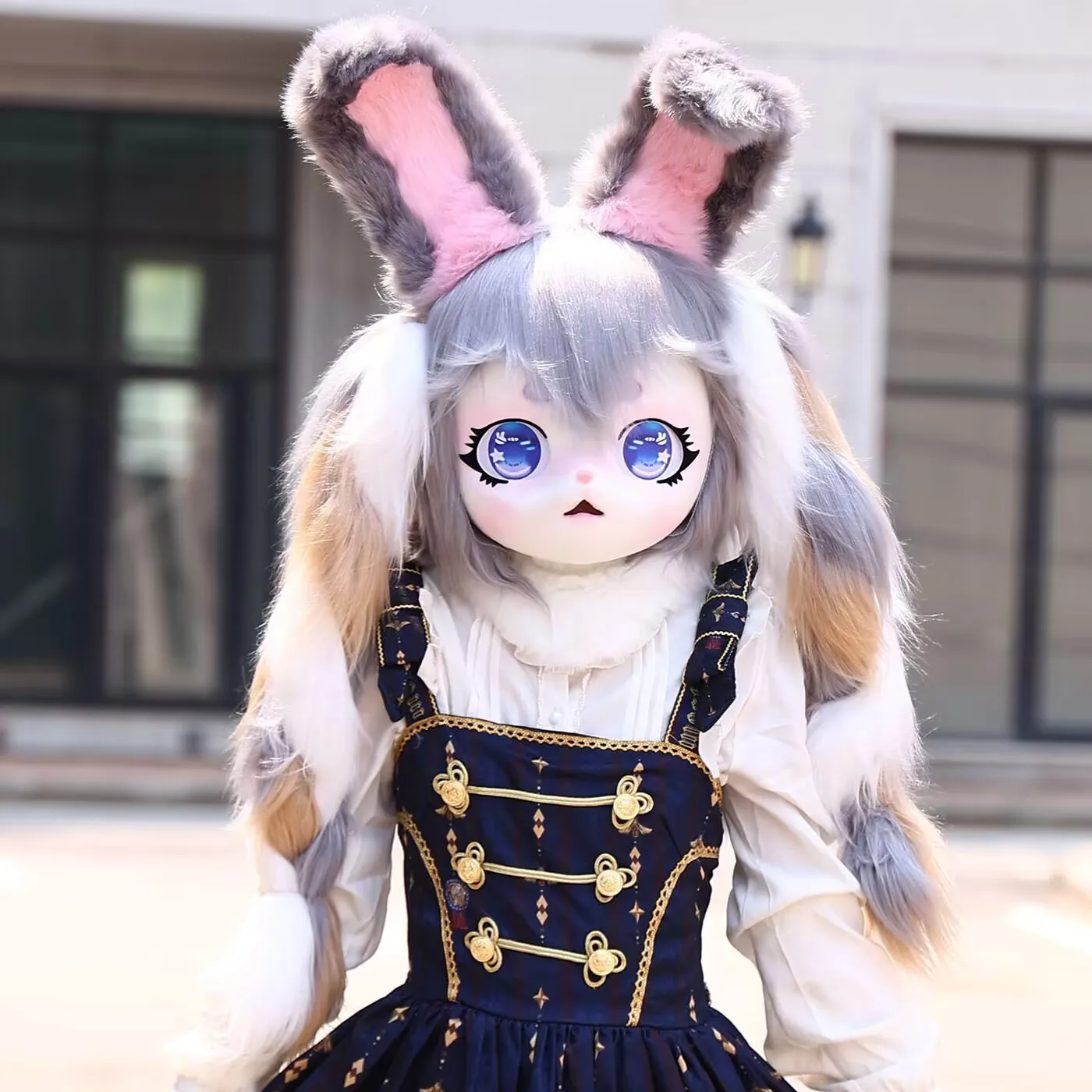 Anime-Cosplay-Fursuit-Furry-Head-Mask-with-Long-ears-Cute-Bunny ...