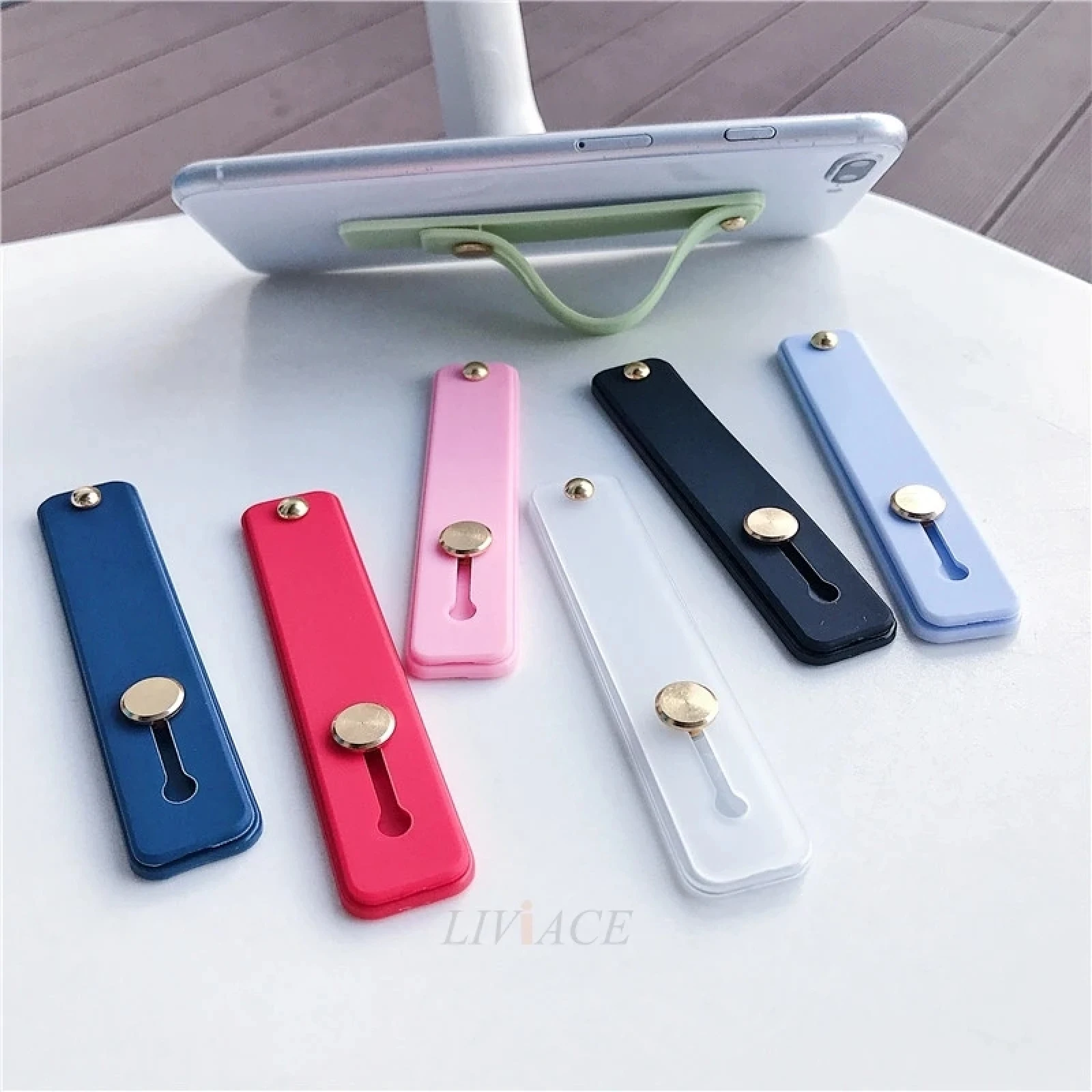 TPU-Leather-Finger-Strap-Phone-Holder-Desktop-Grip-Stand-Simple-phone ...