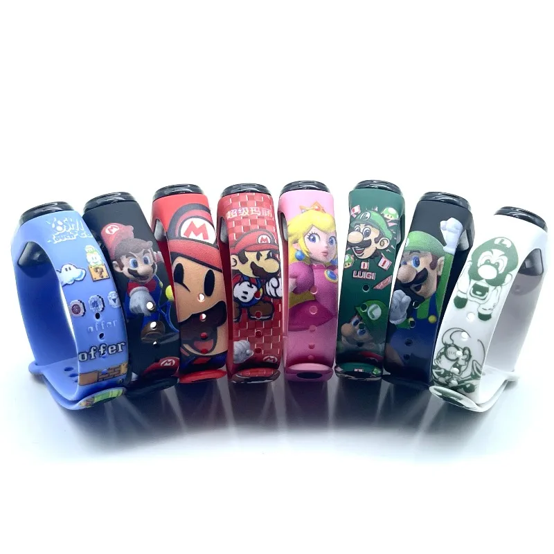 Relojes-de-Super-Mario-Bros-para-ni-os-pulsera-luminosa-de-Luigi ...