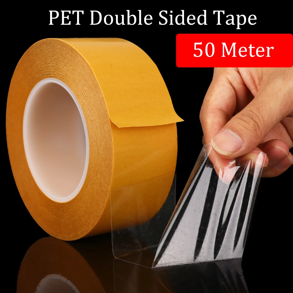 Cinta-adhesiva-de-doble-cara-PET-de-50M-resistente-a-altas-temperaturas ...