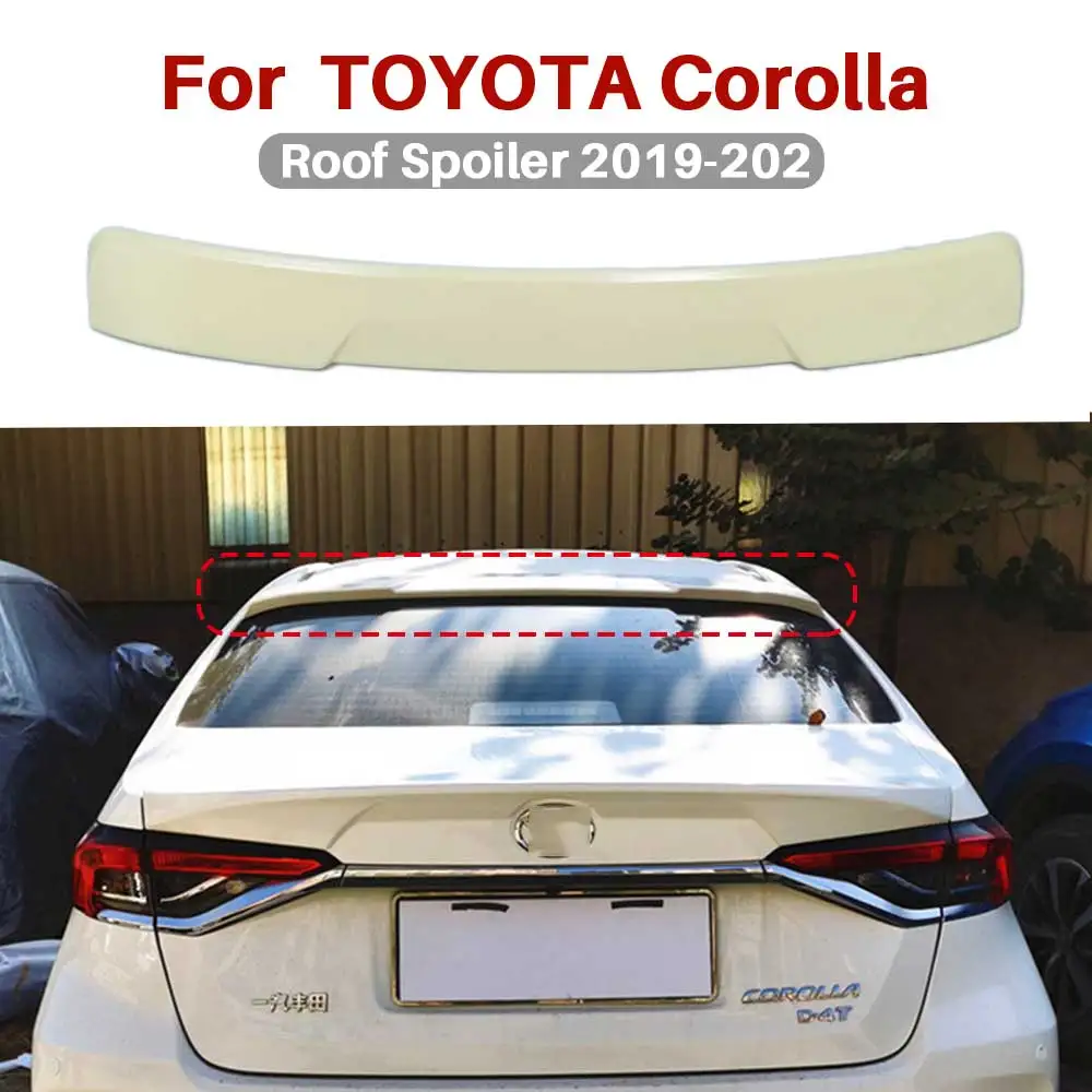 For-TOYOTA-Corolla-Altis-Rear-Roof-Spoiler-ABS-Gloss-Black-Trunk-Top ...