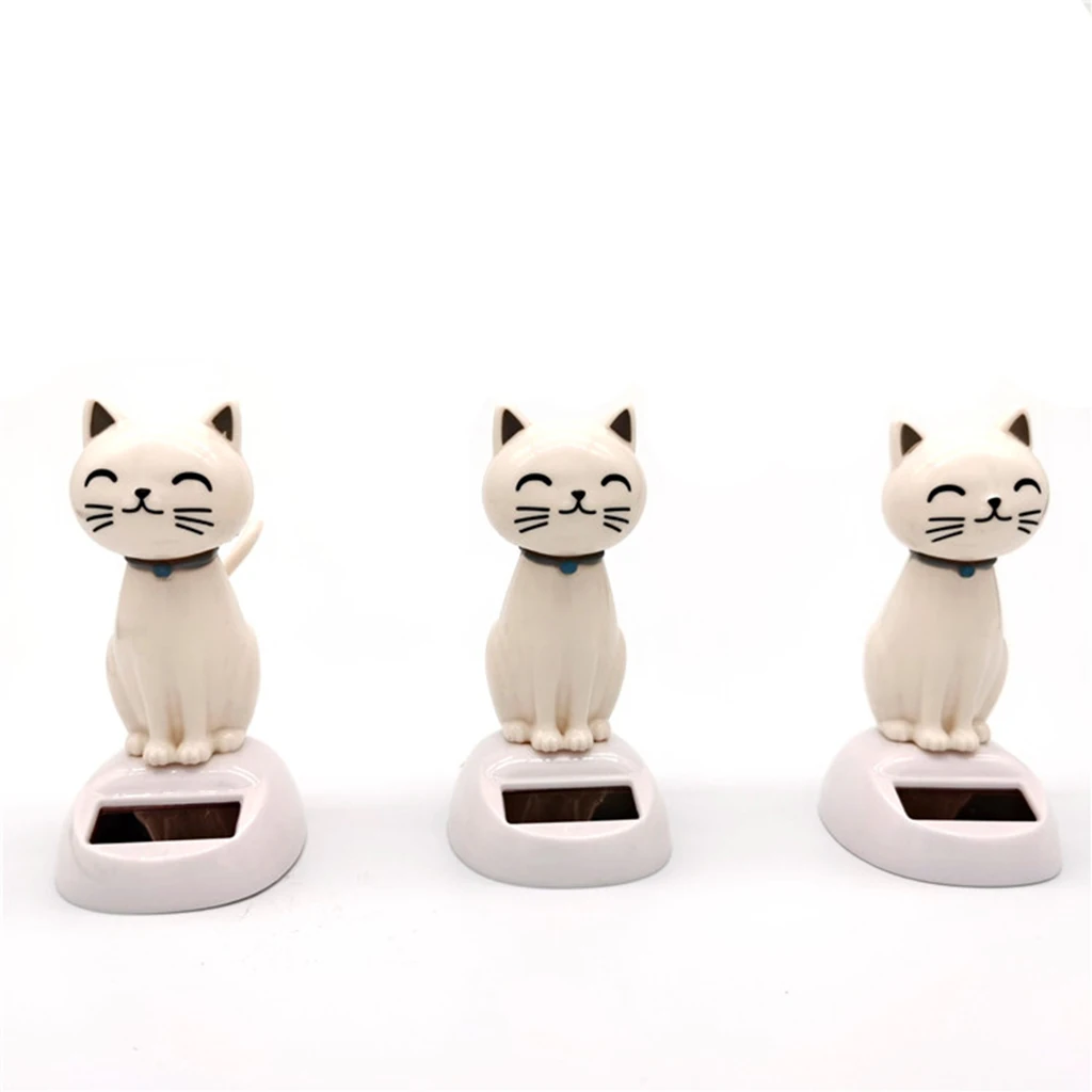 Moving Solar Bobblehead Cat Feet