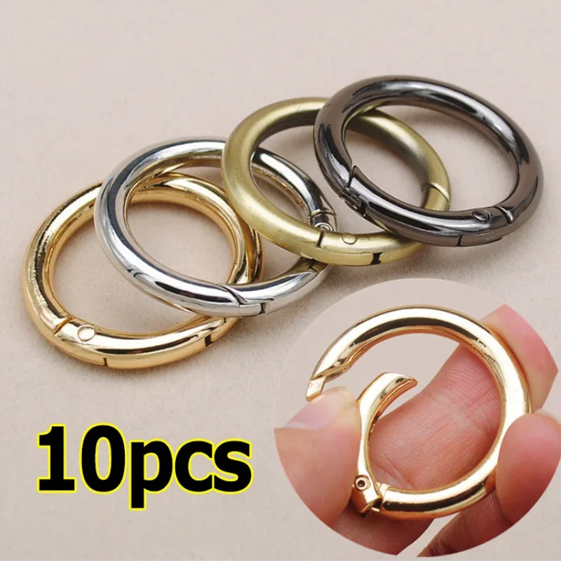 10pcs-Metal-Spring-Gate-O-Ring-Clasps-Openable-Keyring-Pendant-Dog ...