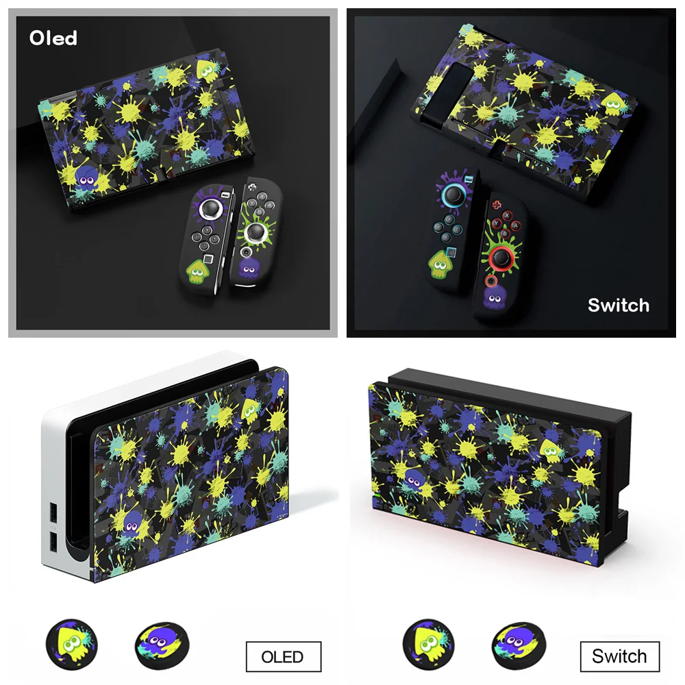 NEW Dockable Soft TPU Thin Case for Nintendo Switch (OLED Model) Anti ...