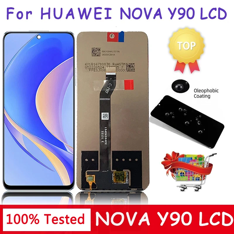 Tested-New-For-Huawei-Nova-Y90-LCD-CTR-LX2-Display-Screen-Frame-Touch ...