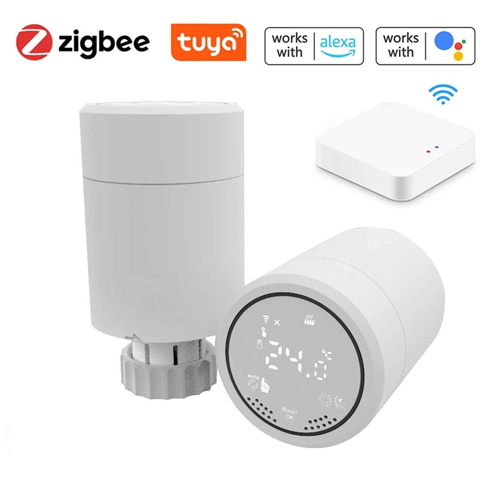 Tuya-Zigbee-3-0-Thermostat-Radiator-Valve-Actuator-Smart-TRV-Programmable-Temperature-Controller ...