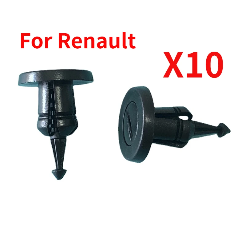 10Pcs Bumper Fastener Trim Clip Rivets For Renault Clio Laguna Megane ...