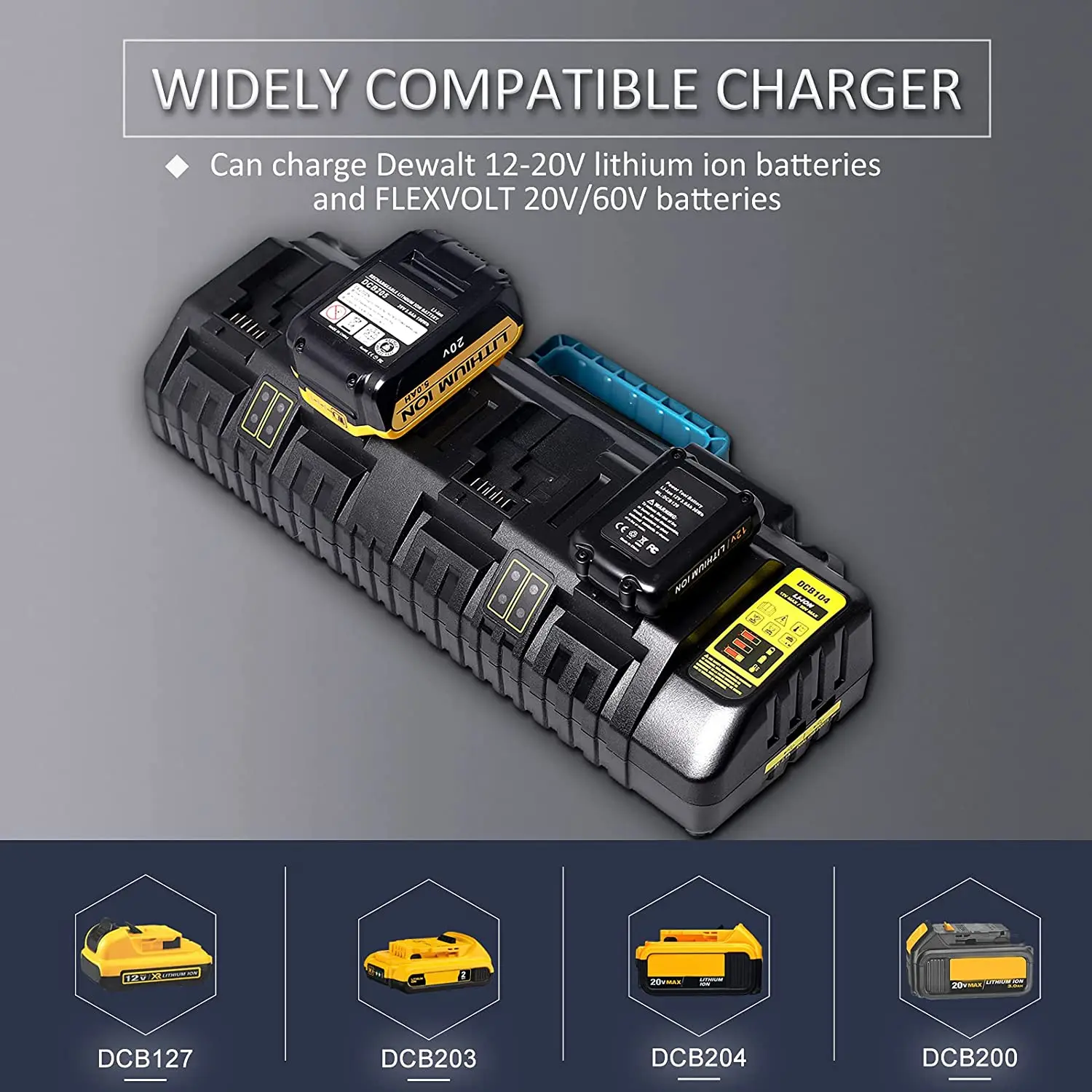 For-Dewalt-14-4V-18V-20V-Lithium-Battery-Charger-DCB104-DCB102-Li-Ion ...