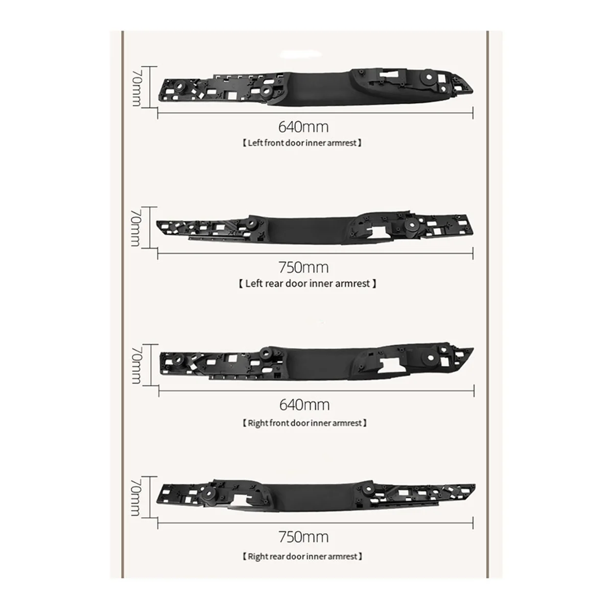 Left-Front-Car-Door-Inner-Armrest-Interior-Door-Handle-Panel-for-BMW-7 ...