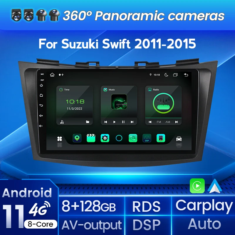 9inch-8-128G-Car-Android-Radio-For-Suzuki-Swift-2011-2015-Multimedia ...
