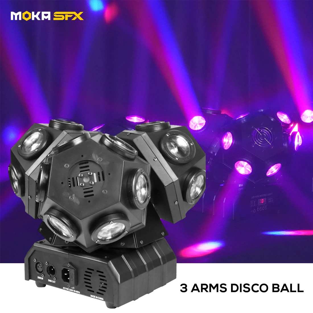 Hi-18x10W-LED-Disco-Light-3-Heads-Beam-Moving-Head-DJ-Light-Strobe ...
