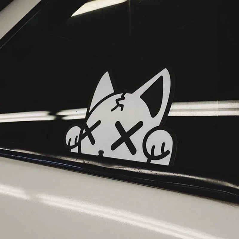 1PC-Maneki-neko-Xx-Eye-JDM-Car-Stickers-Cartoon-Lucky-Cat-Decals-Auto ...