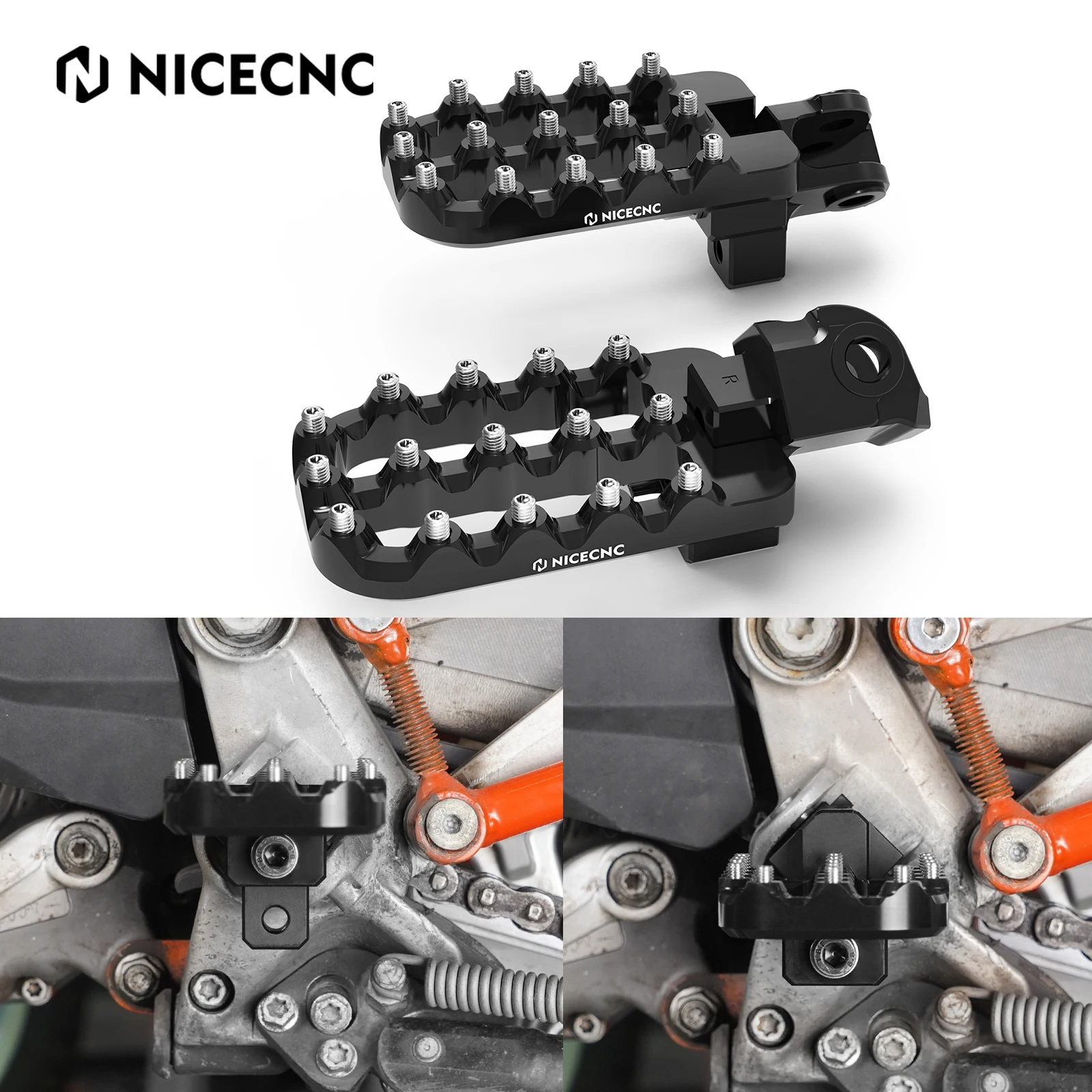 Foot-Pegs-Footrest-Footpegs-20mm-Lower-For-KTM-790-890-Adventure-R-2019 ...