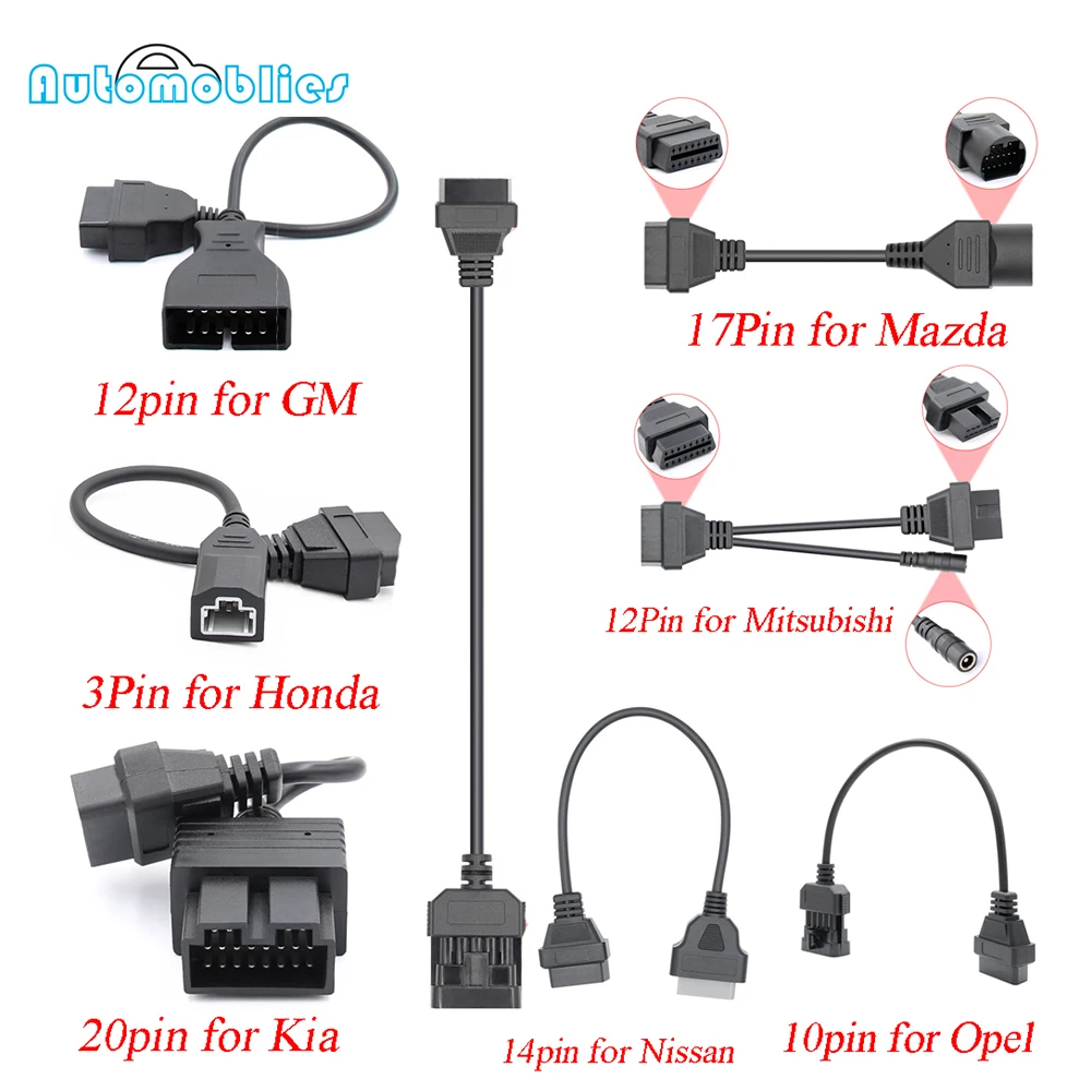 Obd2 Diagnostic Adapter For Gm 12pin For Opel For Honda For Kia For ...