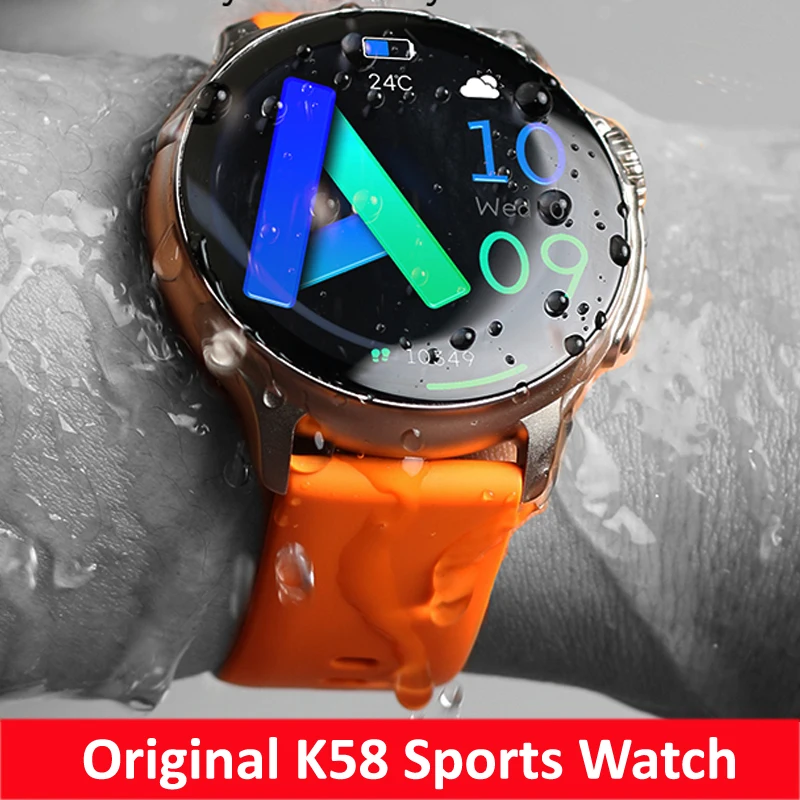 Reloj-inteligente-K58-AMOLED-para-hombre-Smartwatch-con-llamadas-Bluetooth-asistente-de-voz-Siri ...