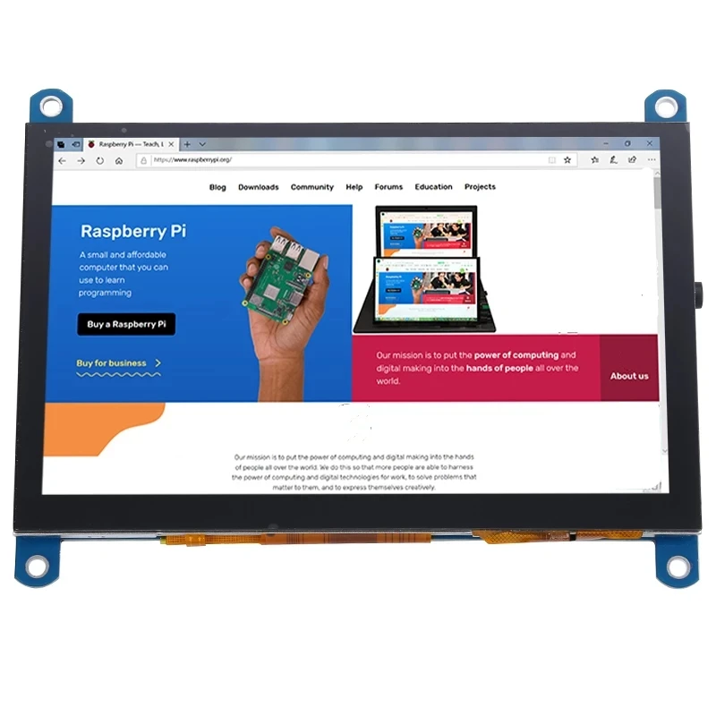 New-5-Inch-TFT-LCD-Display-Touch-Screen-Monitor-800-480-RGB-Pixels-USB ...