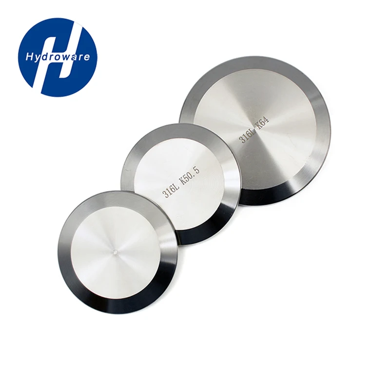 Tapa ciega sanitaria de acero inoxidable SUS304 con brida de férula ...