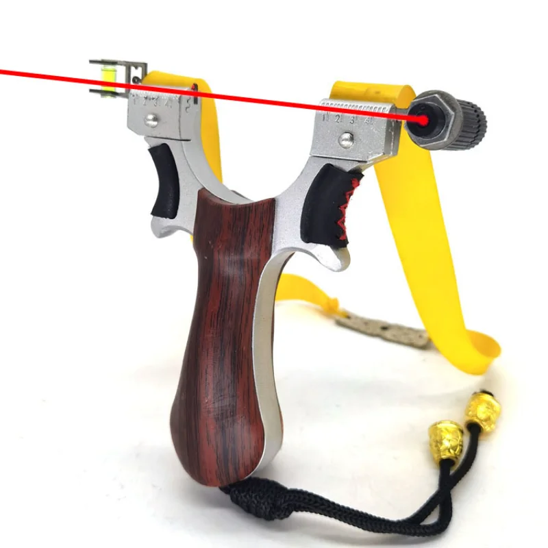 Laser-Infrared-Aiming-Resin-Slingshot-Hunting-Catapult-with-Flat-Rubber ...