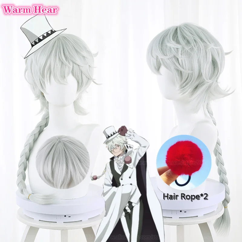 Nikolai Gogol Cosplay Wig Anime Bungo Stray Dogs Season 4 Long 70cm ...