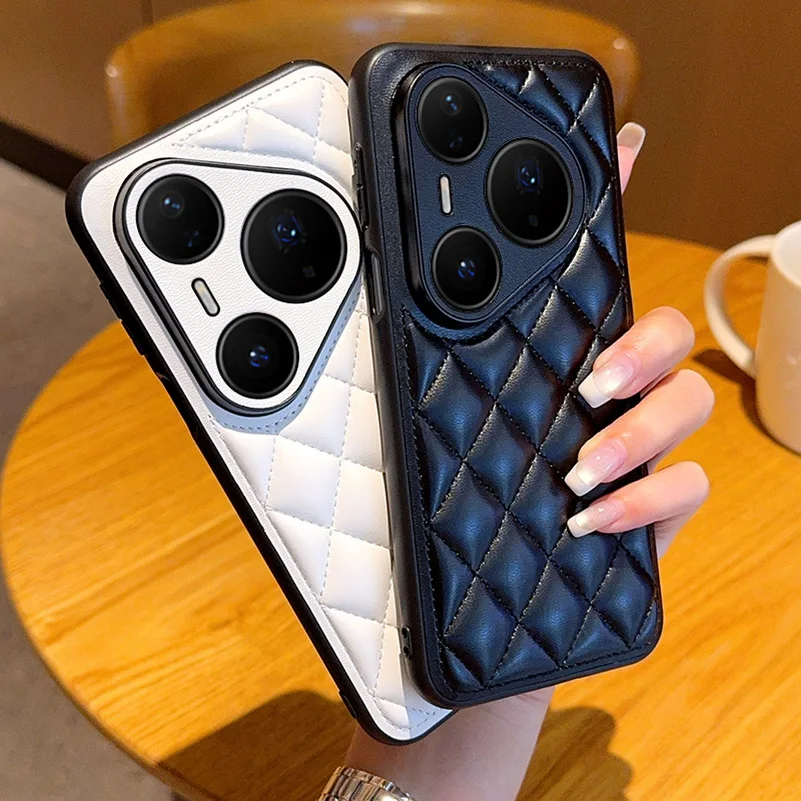 Three-Dimensional Puff Check Fragrance Style Leather Phone Case for ...