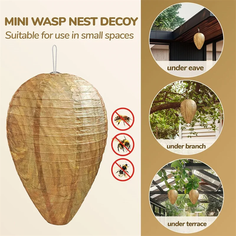 Hanging-Wasp-Nest-Decoy-Outdoor-Waterproof-Fake-Wasp-Nest-Decoy-Nest ...