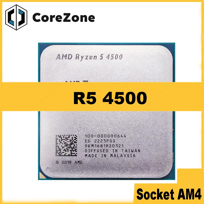 Ryzen 5 4500 R5 4500 3.6 GHz 6-Core 12-Thread CPU Processor 7NM L3=8M ...
