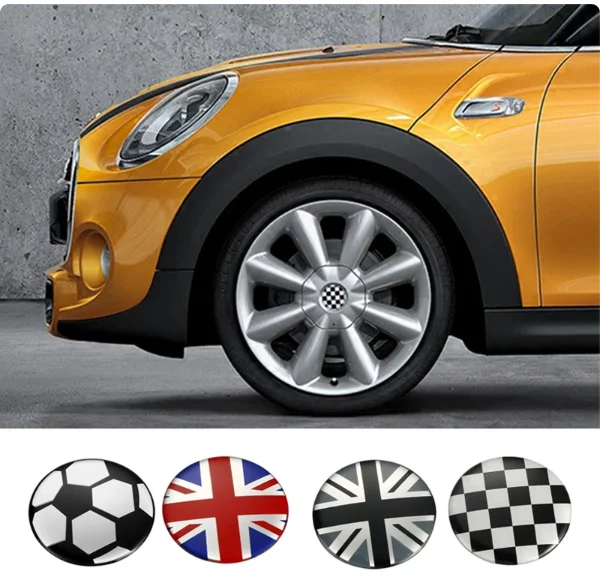 52mm-Wheel-Center-Hub-Cap-Tires-Rim-Stickers-For-BMW-Mini-Cooper-One-S ...