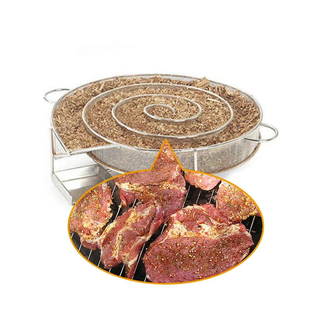 Smoker-Plate-304-Stainless-Steel-Round-Square-Hexagon-Grill-Smoker-BBQ ...
