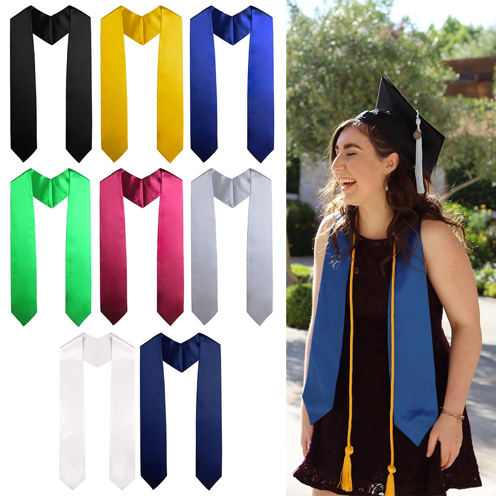 1pc-60-Long-Adult-Plain-Graduation-Stole-Sash-for-Academic ...