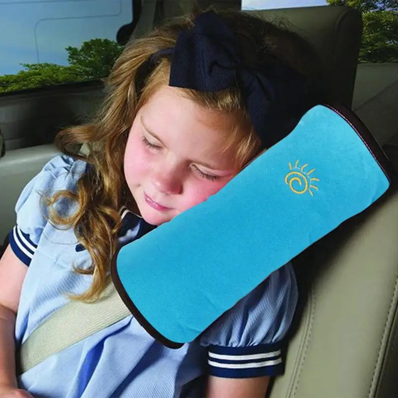 Safety-Belts-Pillows-cover-For-Kids-Sleep-Positioner-Protect-Car-Soft ...