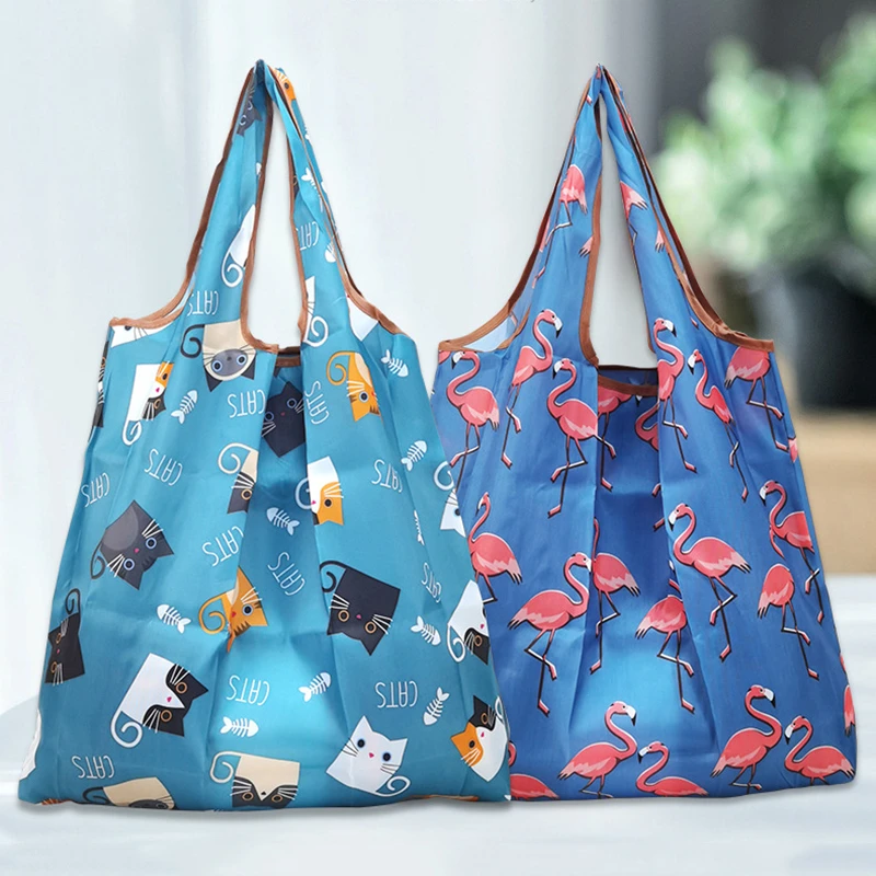 Reusable Fashion Printing Foldable Eco-Friendly Shopping Bag Tote ...