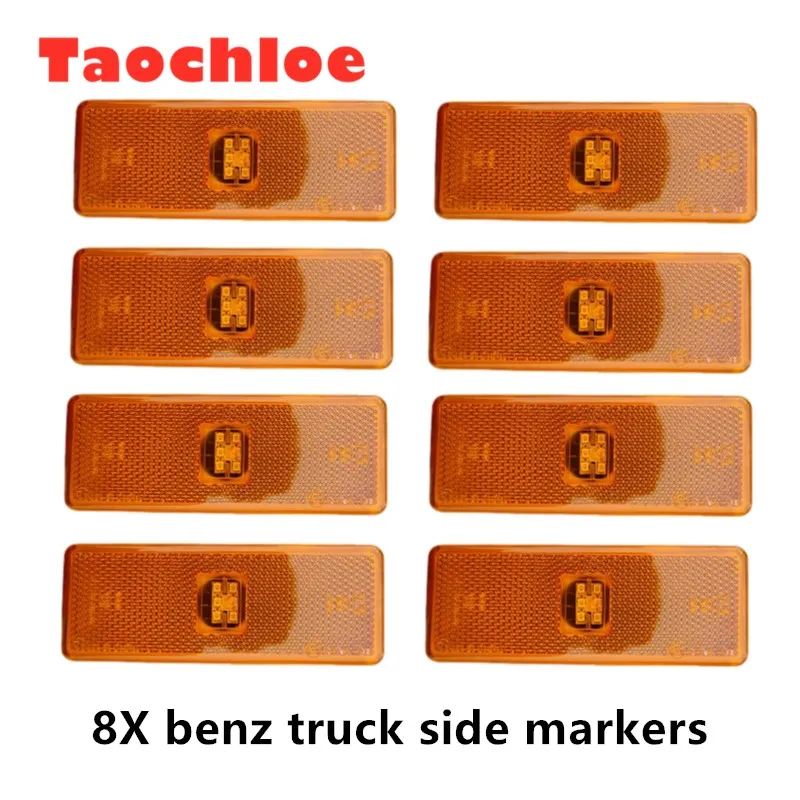 8pcs-Standard-size-truck-auto-lamps-of-side-marker-lights-for-Mercedes ...