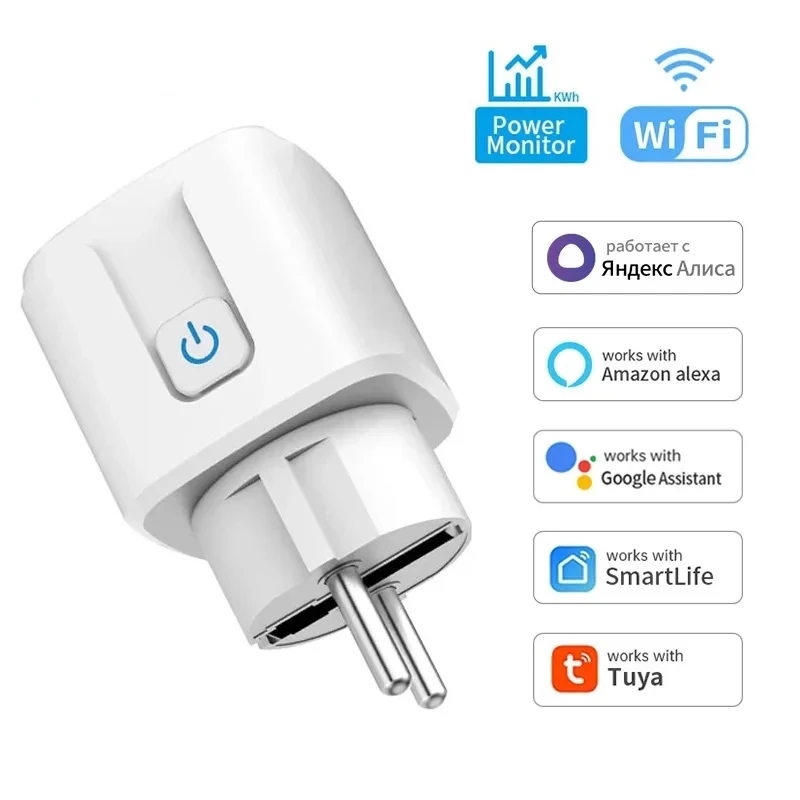 Smart-Plug-EU-16A-20A-AC100-240V-Wifi-Smart-Socket-Power-Outlet-Alexa ...